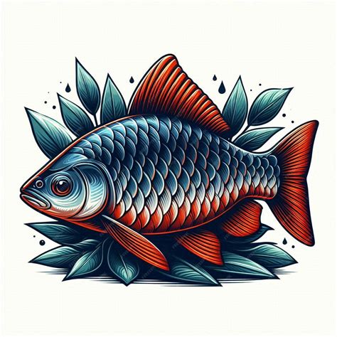 Roach Fish Vector Cartoon Illustration Premium Ai Generated Vector