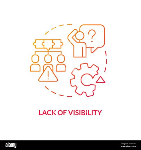 Lack of visibility red gradient concept icon Stock Vector Image & Art - Alamy