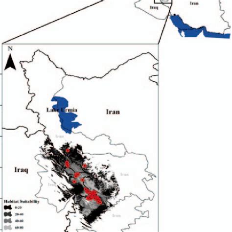 Habitat Suitability Map Developed By Maximum Entropy Model Maxent For Download Scientific