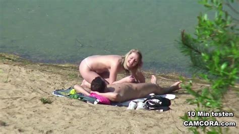 Young German Teen Couple Voyeur In Sex On The Hamburg Beach