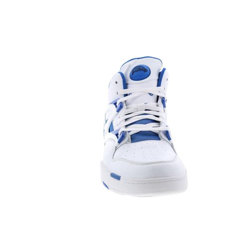 Reebok Pump Omni Zone Ii Mens White Leather Lace Up Lifestyle Sneakers