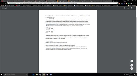 IN C WITH COMMENTS Numeric IPv Addresses For Chegg