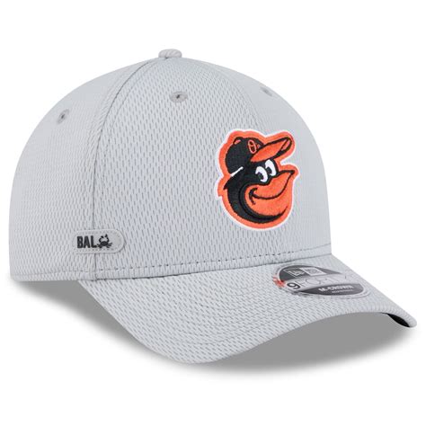 Mens Baltimore Orioles New Era Gray 2025 Mlb Clubhouse 9forty M Crown