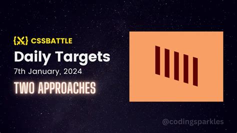 Css Battle Daily Targets 7th Jan 2024 Solution Youtube