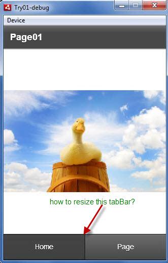 flex4 flex mobile tabbar adjust width stack overflow
