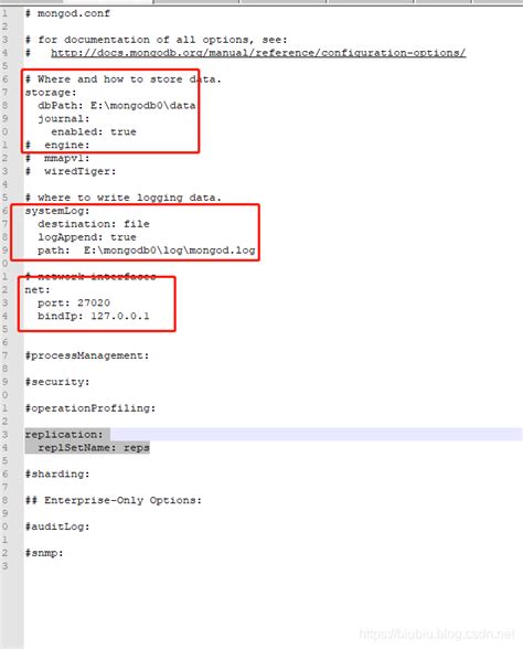windows mongodb 副本集 mongod cfg文件 配置端口 csdn博客