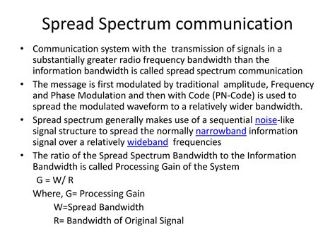Introduction To Spred Spectrum And Cdma Ppt