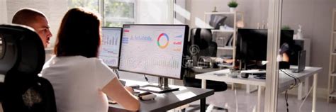 Data Analyst Using Data Analytics Kpi Stock Image Image Of Woman Workplace 295957431