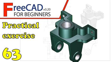 FreeCAD Beginners Tutorial Practical Exercise Studycadcam Model YouTube