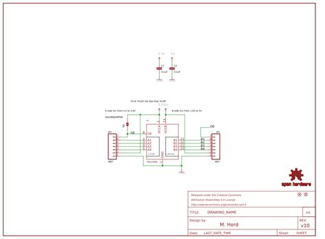 voltage level translator breakout txb0104 open hardware oshwlab
