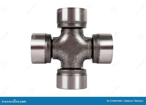 Universal Joint Bearing Isolated On White Background Joint Cross Axel