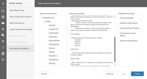 Generate Reports From Prompts Web Report Designer Ctp Net Reporting Tools Devexpress