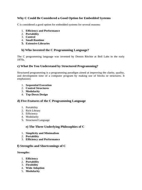 Theory Answer Cmp224 Pdf C C Programming Language