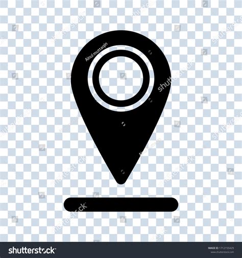 Vector Icon Simple Forms Point Location Stock Vector Royalty Free