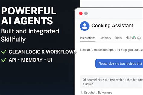 Build And Integrate Ai Agents Into Your Web App By Kikikc11 Fiverr