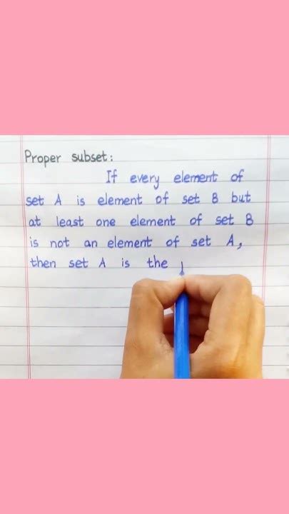 define proper subset shorts youtube