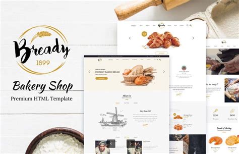 Top Bakery Shop HTML Templates