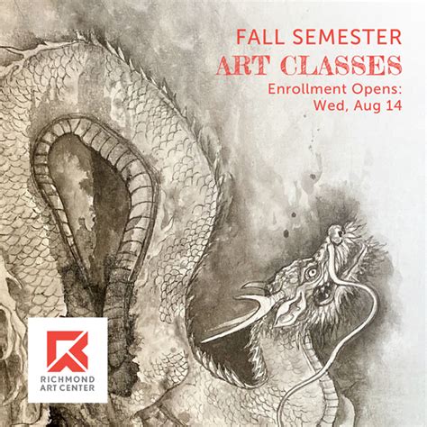 Get Ready For Fall Classes Richmond Art Center