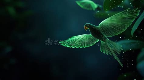 Digital Rainforest A Virtual Rainforest With Interactive Plants Glowing Leaves Connected To