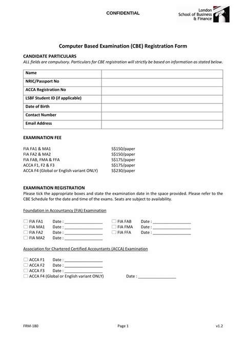 Pdf Computer Based Examination Cbe Registration Form Dokumentips