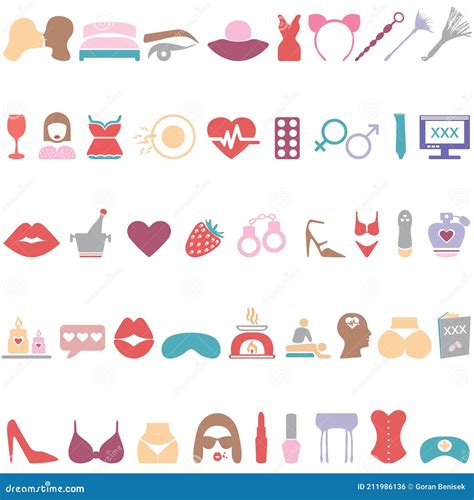 Icons Set On A White Background Stock Vector Illustration Of Elements Plug 211986136