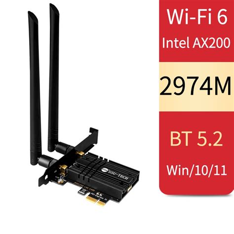 Intel AX Wireless Network Card Computer PCIe WIFI Wireless Network Card Adapter Bluetooth