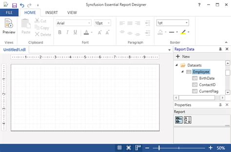 Add DataSet ReportDesigner Wpf Syncfusion