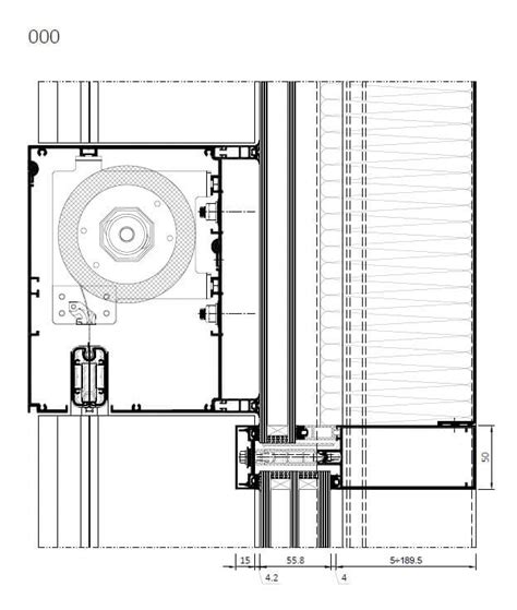 Mb Sr50n Zs Système De Façade Compatible Avec Les Stores Verticaux Extérieurs Skyroll Aluprof