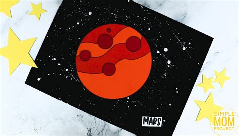 Mars Craft With Printable Template Simple Mom Project