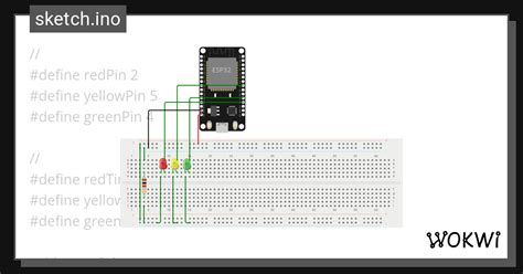 紅綠燈 Wokwi ESP STM Arduino Simulator