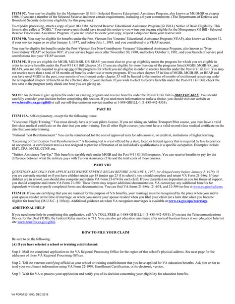 Va Form 22 1990 Fill Out Sign Online And Download Fillable Pdf