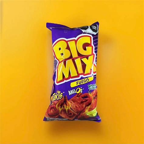 6 Pk Mexican Chips Big Mix Chips Barcel Fuego Spicy Flavor 80g Bags