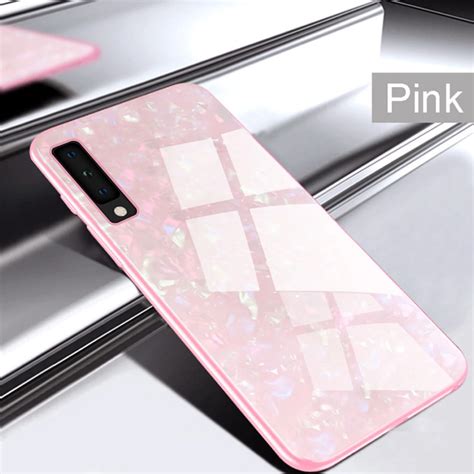 Vaku Samsung Galaxy A Glossy Marble With H Hardness Tempered Glass Overlay Back Cover