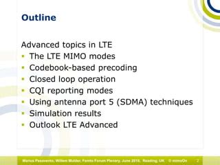 LTE Basics II PDF Telecommunications Industry Industries