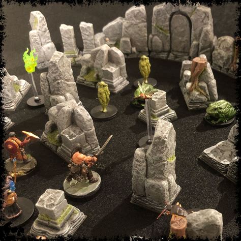 The Wilds Modular Glade Set The Dungeon Caster Modular 3d Terrain For Dandd Frostgrave