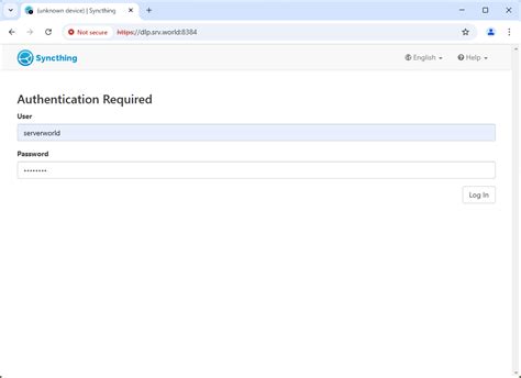 Debian 12 Bookworm Syncthing インストール Server World