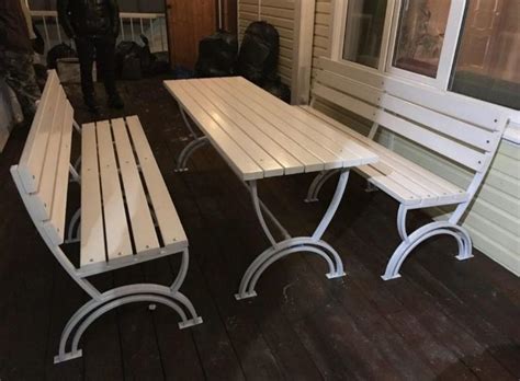 Стол с лавками 1 7 или 2 метра — цена 18499 грн в каталоге Комплекты