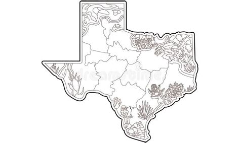 Outline Map Of Texas