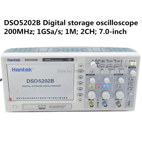 Hantek Dso5202b 디지털 200 백만헤르쯔 2 채널 벤치 오실로스코프 대해서는 Scopemeter 1gss Usb 7 컬러 채널hantek Dso5202b