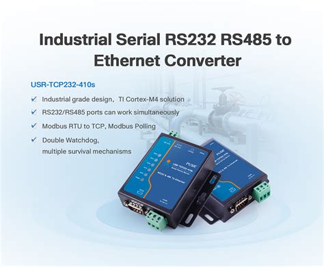 RS232 And RS485 To Etherent Converter Modbus Serial To Ethernet Converters PUSR IOT