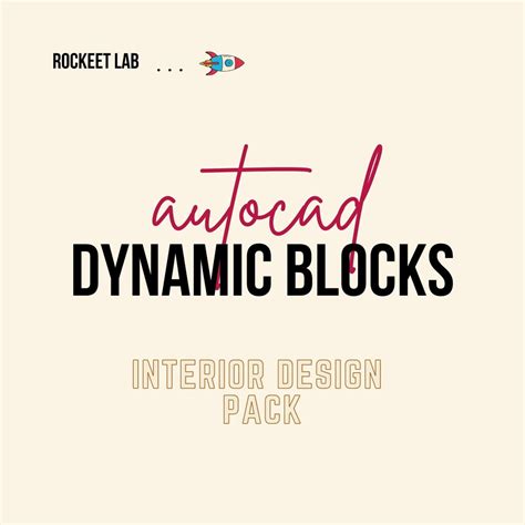 Dynamic Blocks Autocad Furniture Interior Design VAT Etsy
