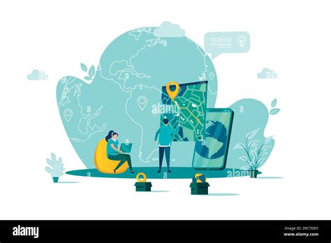 Mapping Technology Stock Vector Images Alamy