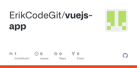 Github Erikcodegitvuejs App