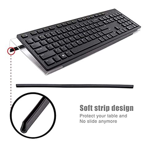 Computer Keyboard Stand Keyboard Riser Acrylic Key Vicedeal