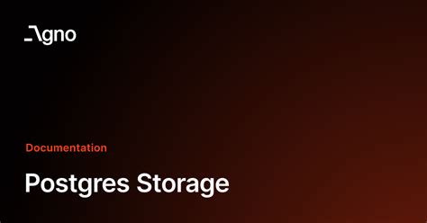 Postgres Storage Agno