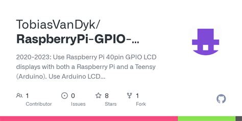 Github Tobiasvandyk Raspberrypi Gpio Displays Use Raspberry Pi Pin Gpio Lcd