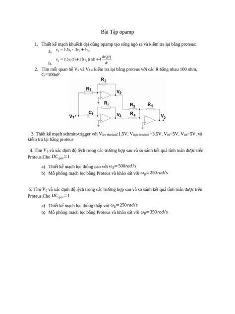 Exercise Opam Circuit Pdf