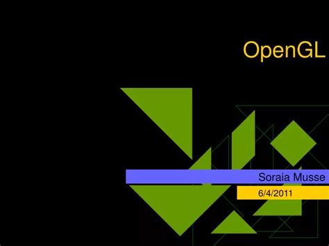 PPT OpenGL PowerPoint Presentation Free Download ID 4265521