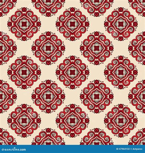 Seamless Pattern Vector Tiled Geometric Abstract Stock Vector Illustration Of Ethnic Fabric