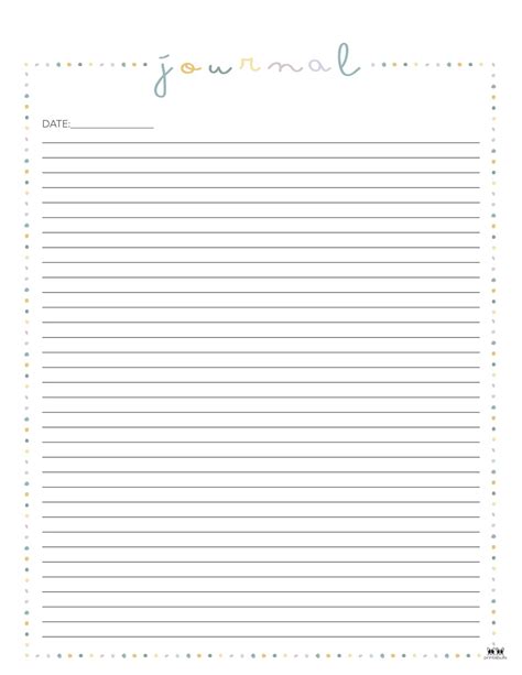 Journal Templates And Pages 32 Free Printables Printabulls